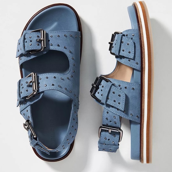 Anthropologie | Shoes | New Womens Pilcro Studded Slingback Sandals At ...